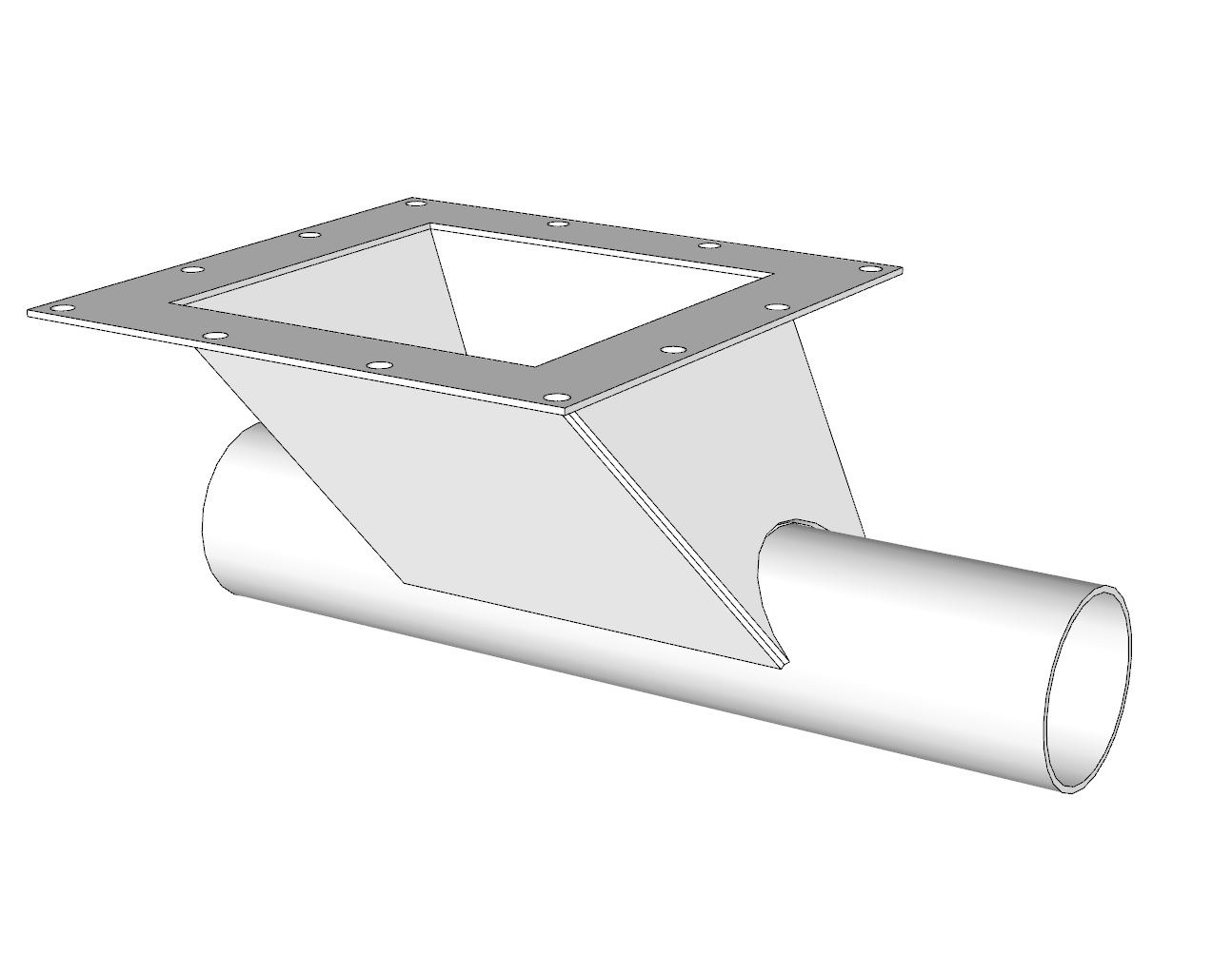 Rotary Valve Blow Thru Discharge Adapter | US SYSTEMS